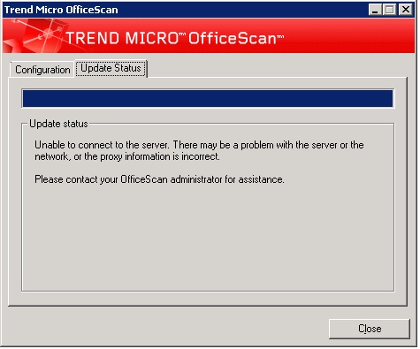 Trend Micro Office Scan error - Techyv.com